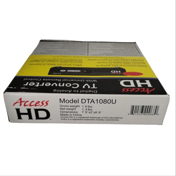 access hd | Other | Access Hd Digital To Analog Tv Converter Dta 80u ...